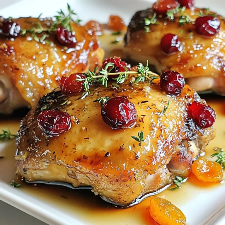 Süß und herzhaft Cranberry Aprikosen Hähnchen Rezept - Emmas Rezepte